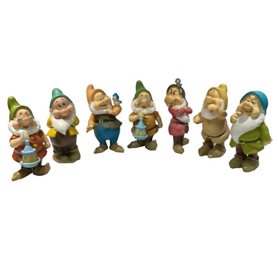 Vintage (Snow White 7 Dwarfs) DIG 6" Seven Figurines of six of seven ...