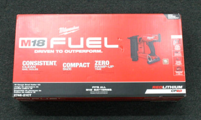 Milwaukee 2746-21CT M18 Fuel 18 Gauge Brad Nailer Kit W/ Batt & Charger ...
