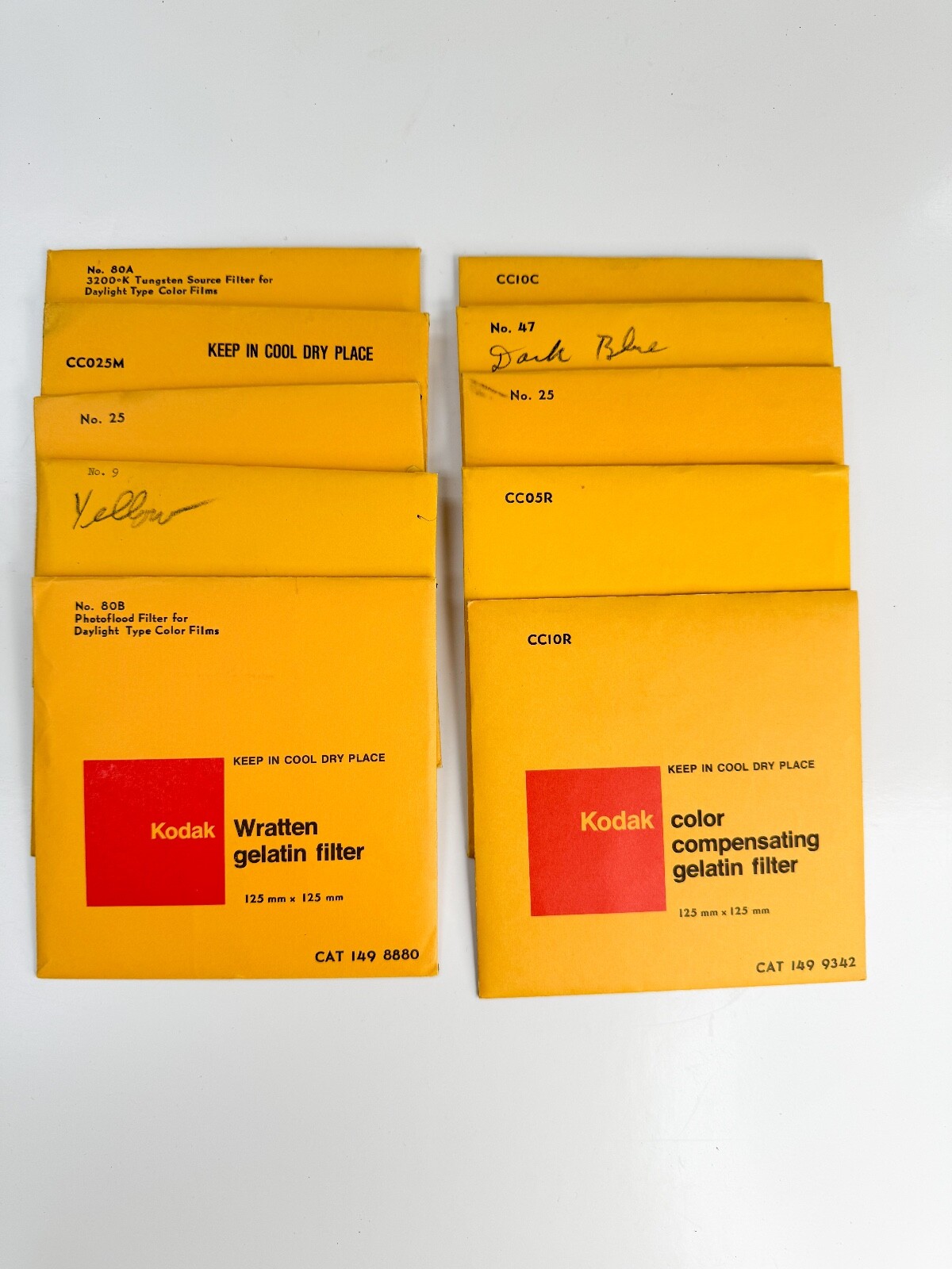 Kodak Color Compensating, Gelatin Filters 5 Inch LOT of 10 Filters | eBay