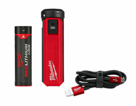 Milwaukee REDLITHIUM USB Charger and Portable Power Source Kit (48-59 ...