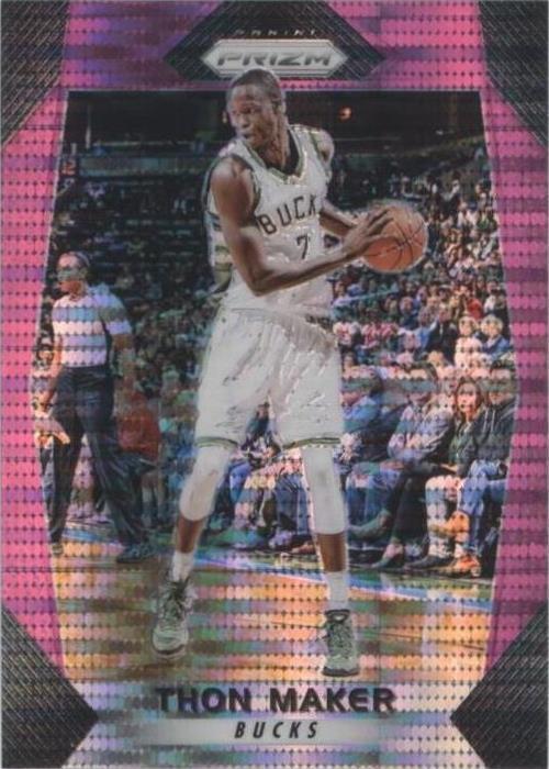 2017-18 Panini Prizm - Thon Maker #184 Pink Pulsar Prizm /42 for sale ...