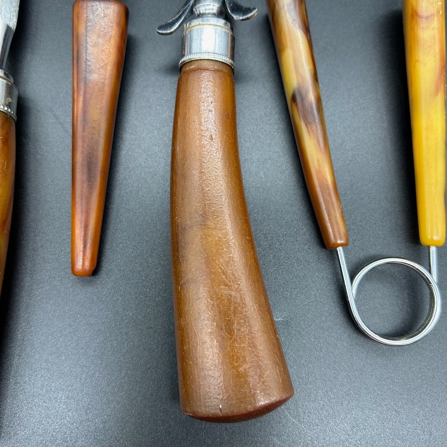 Vtg Kitchen Tools with Faux Tortoise Shell & Plastic Handles Lot of 5 ...