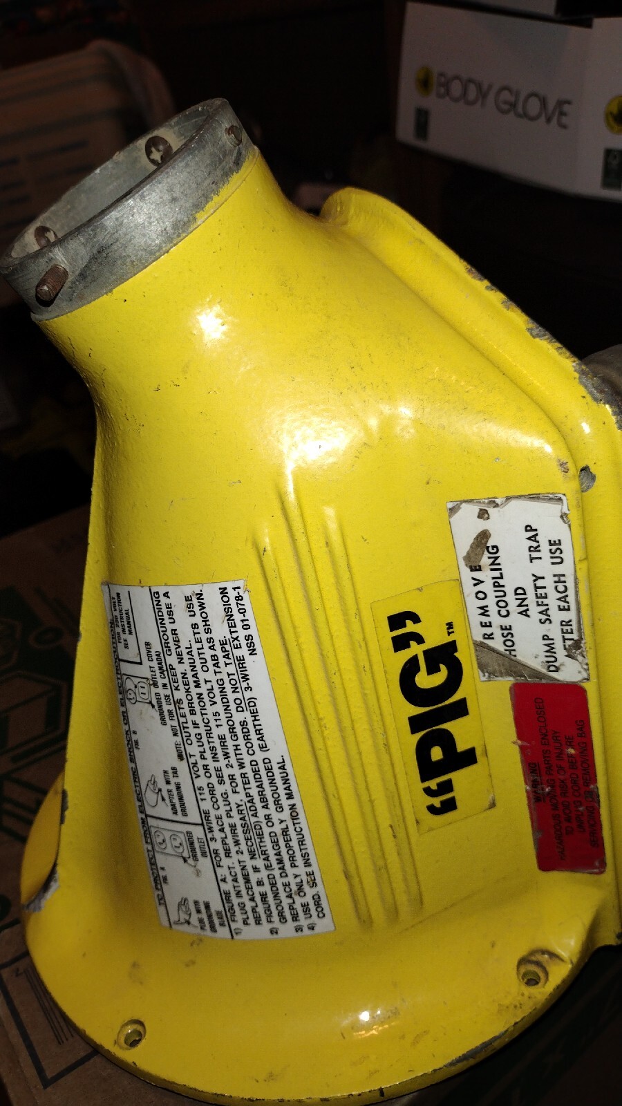 NSS M-1 PIG COMMERCIAL VACUUM Motor and Motor Housing,Wheels, Works .As ...