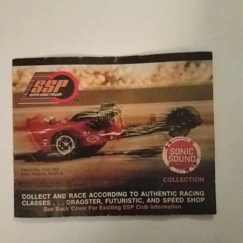 VINTAGE KENNER SSP RACERS Sonic Sound Collection National Club Rare | eBay