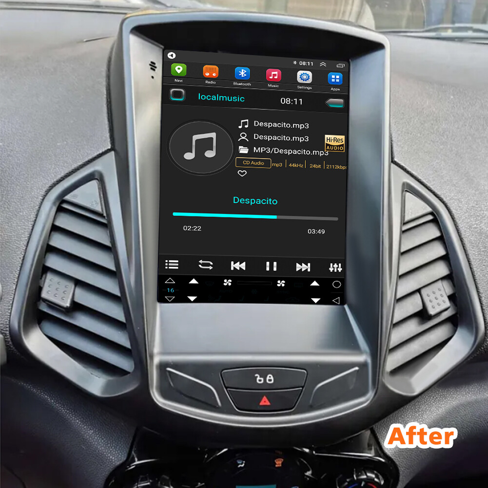 Tesla Screen Car Radio For Ford Ecosport 2018 GPS Navigation Player ...