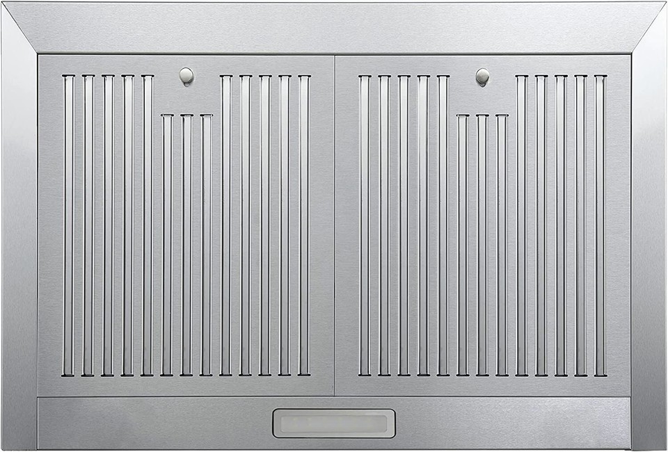 24 in Kitchen Range Hood 450 CFM Wall Mounted Cook Fan LED 3-Speed Fan ...