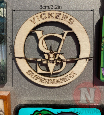 Vickers Supermarine logo fridge magnet WW2 RAF Battle of Britain ...
