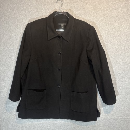 Louben Womens Size 22 Jacket Black Button Front Career Work Vintage | eBay