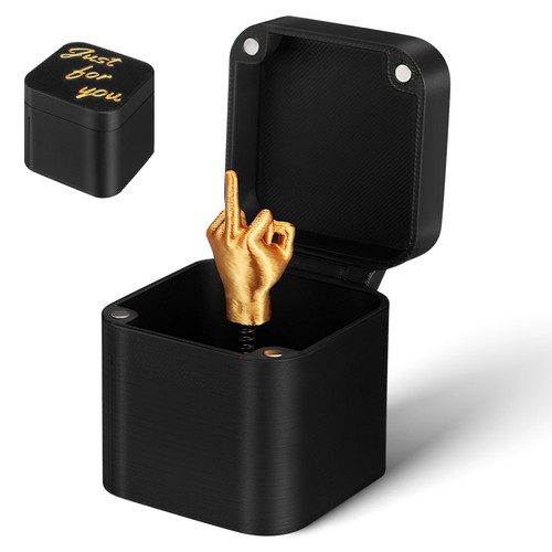 Middle Finger Surprise Gift Box Funny Prank Toy Up Novelty For Birthday ...