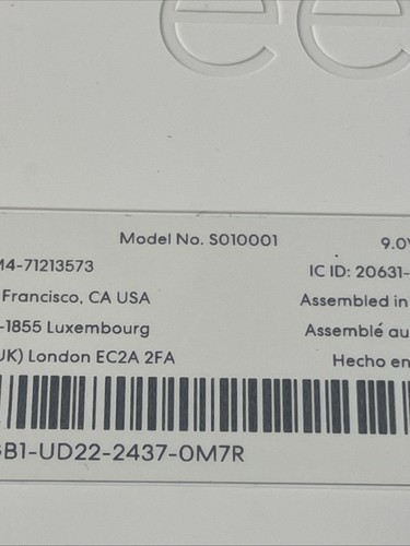 eero Pro 6E Tri-Band Mesh Wi-Fi Model S010001 - White - | eBay