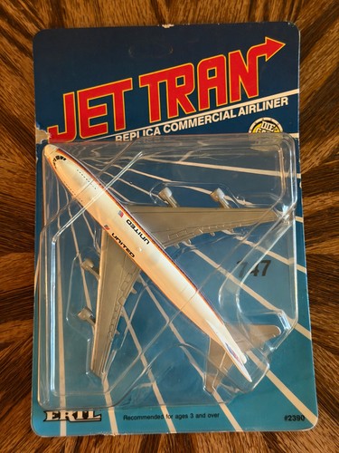Vintage 1987 Ertl Jet Tran 747 Die Cast United Airlines Air Plane ...