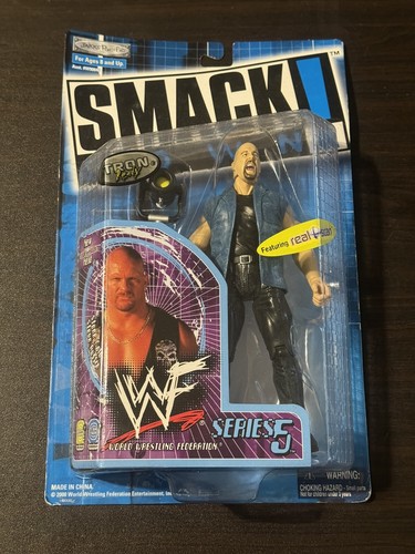 Stone Cold Steve Austin 2000 WWF WWE SMACKDOWN! Series 5 Real Scan ...