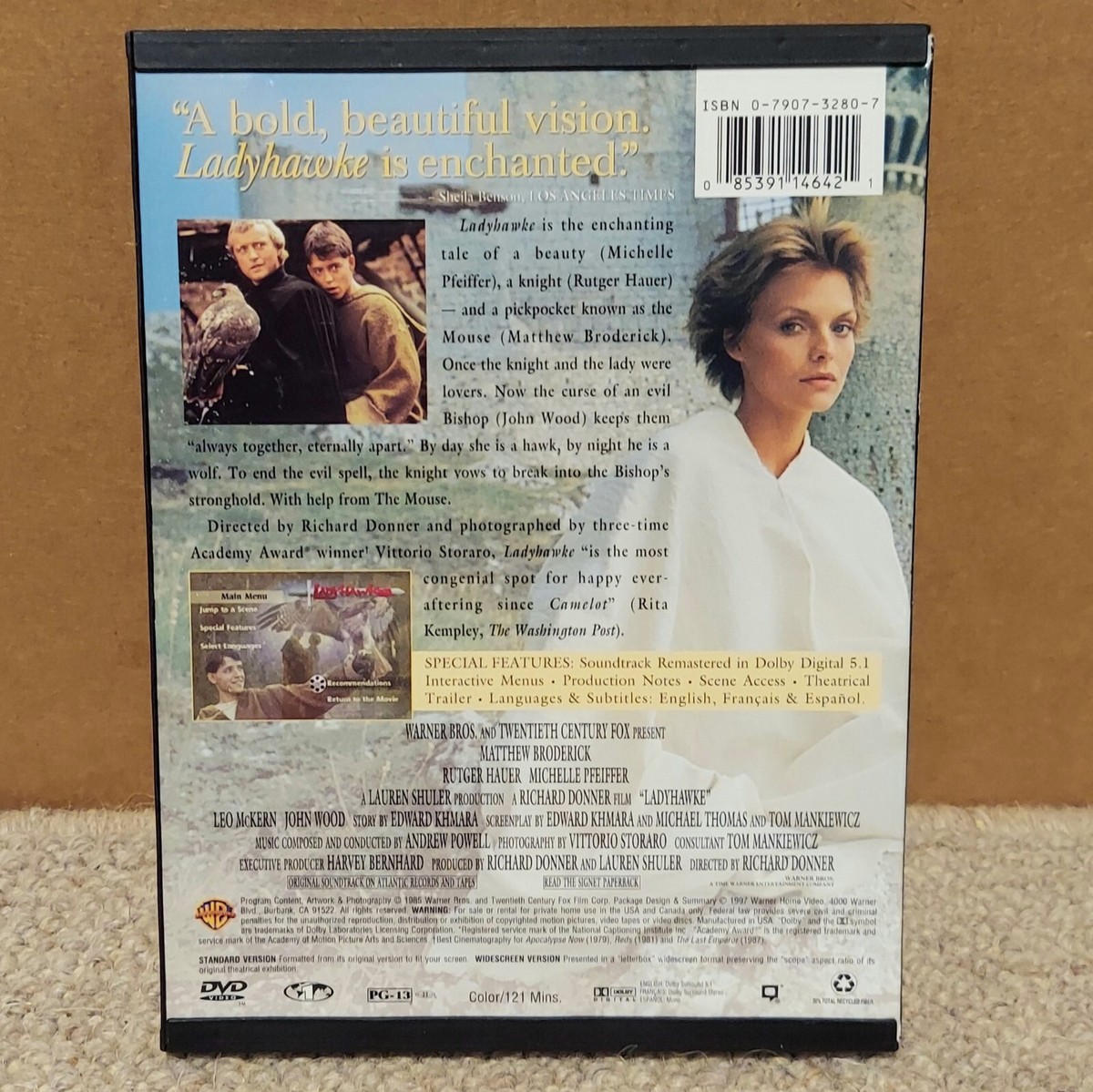 Michelle Pfeiffer Wolf Spider Tattoo