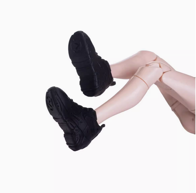 1/12 Scale Female Soldier Shoes Model 6'' Gynoid Figma Action Figures ...