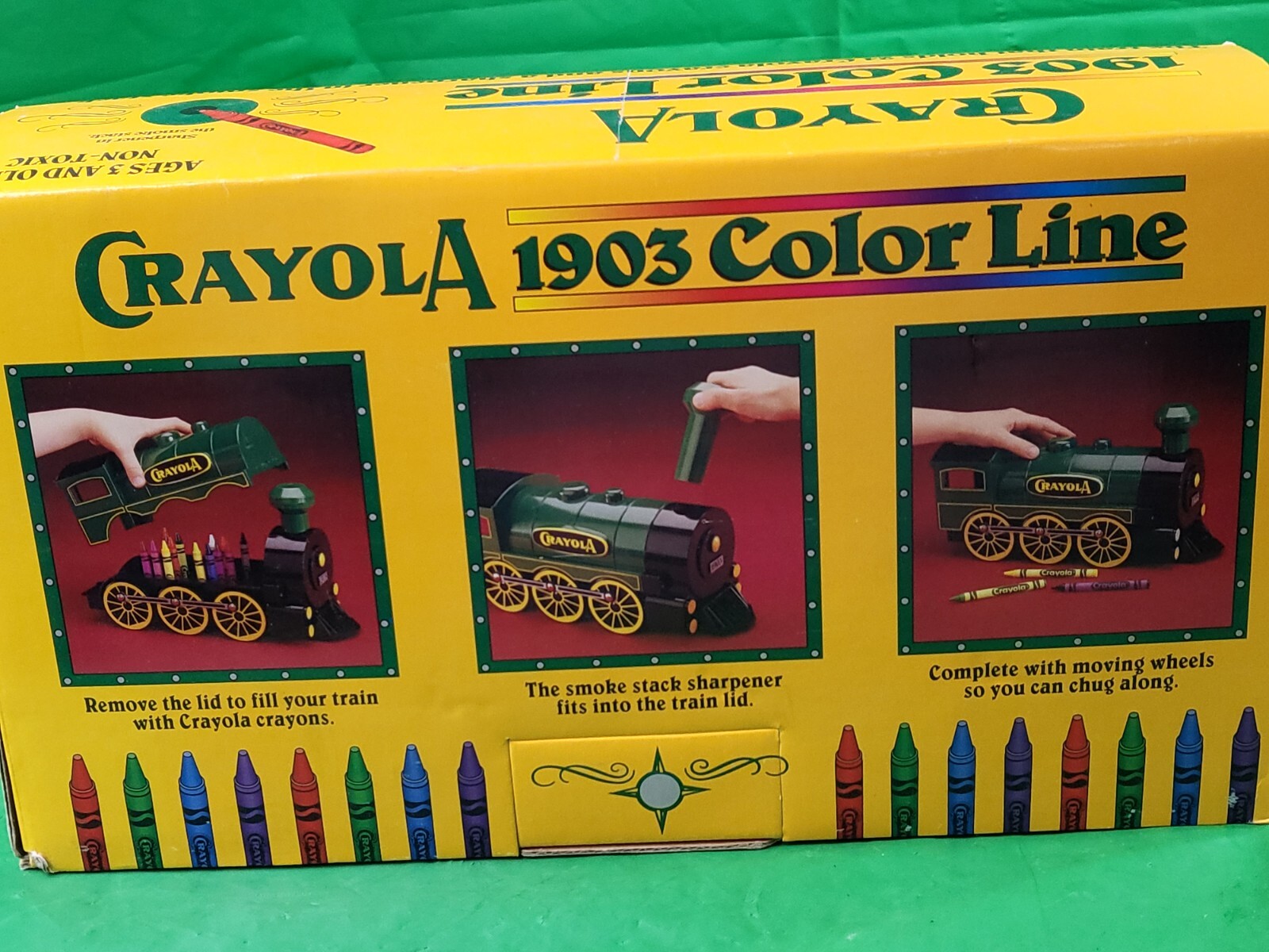 Crayola 1903 Color Line Train Engine Crayon Holder Sharpener Vintage ...