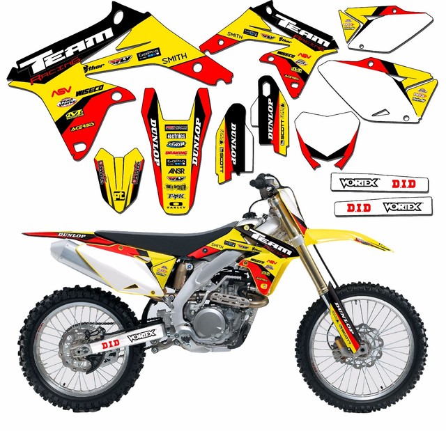 2018-2020 SUZUKI RMZ 450 GRAPHICS KIT RMZ450 4-STROKE DECALS DECO ...