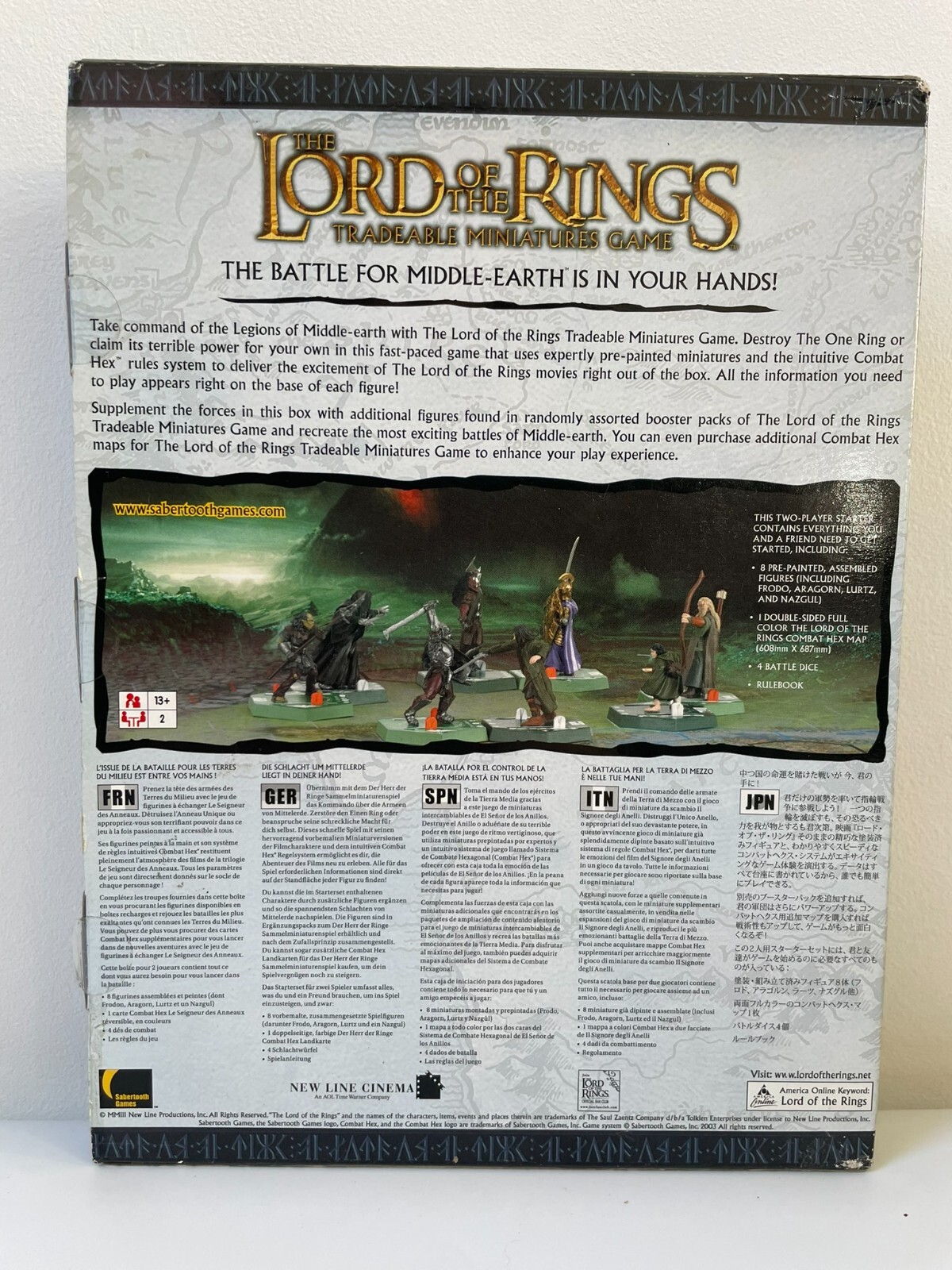 Lord Of The Rings Vintage 2003 Tradeable Miniatures Game Combat Hex ...