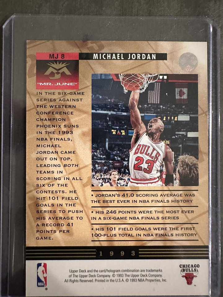 1993 Upper Deck Mr. June #MJ8 Michael Jordan | eBay