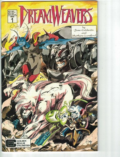 Dream Weavers #1 VF/NM signed by Matthew Lunsford - Golden Realm 1993 ...
