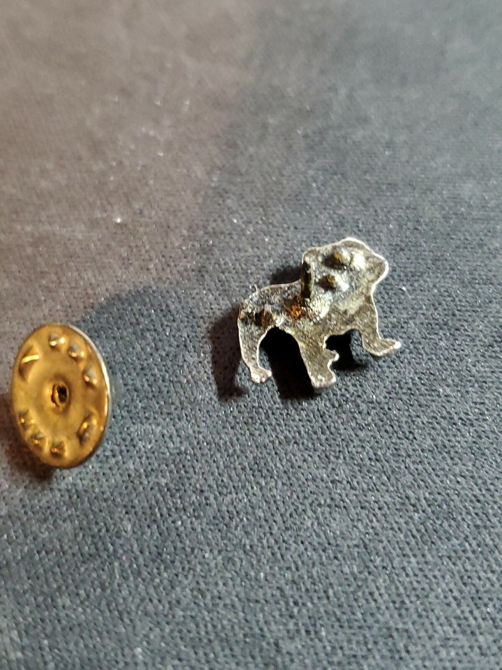 Vintage MACK TRUCK Bulldog Dog Goldtone Lapel Pin Tie Tack Antique Mack ...