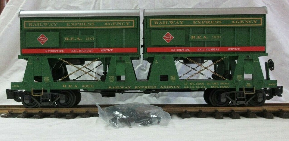 REA 46501 REA FLAT CAR W/ 2 TRAILERS | eBay
