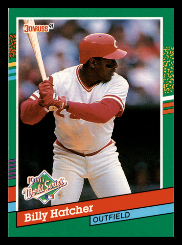 1991 Donruss Billy Hatcher World Series Cincinnati Reds #763 NM-MINT ...