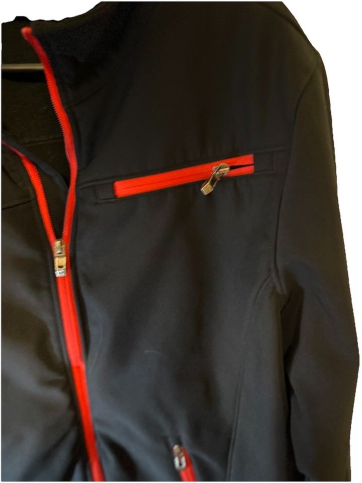 Spyder x Domino’s Pizza Softshell Jacket Men’s Large Black Red Zip ...
