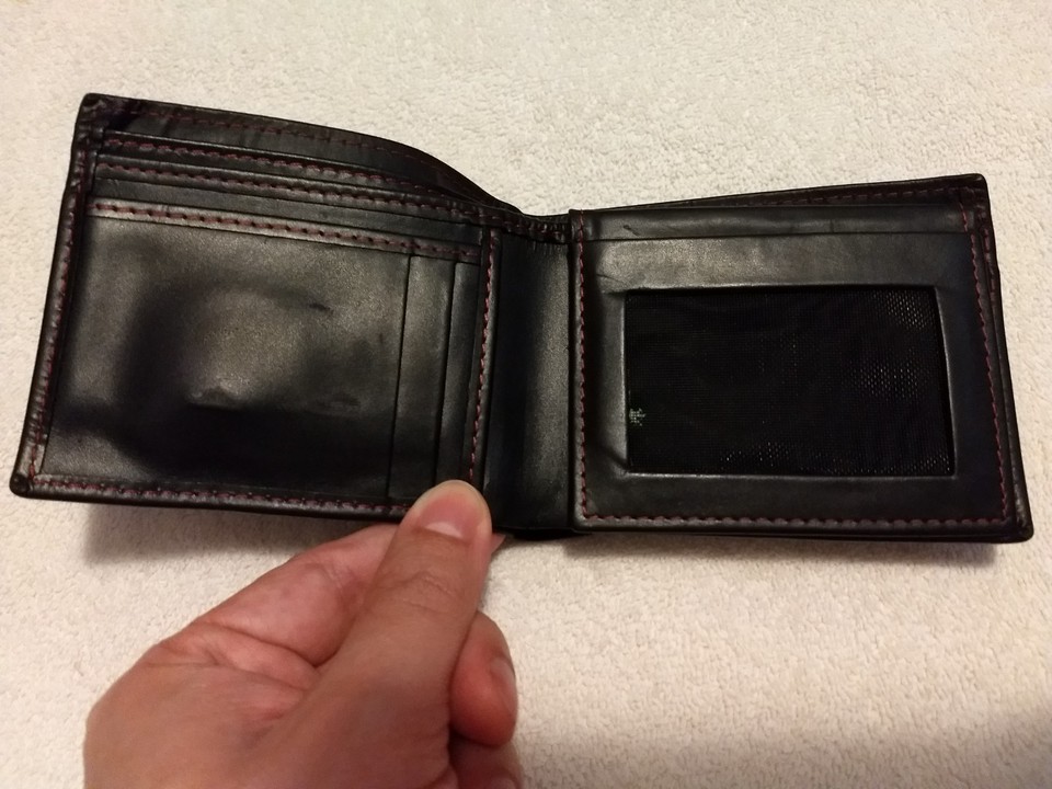 MJafferjees Bifold Wallet w/ Mesh ID Window, Black | eBay