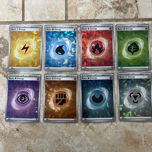 Pokemon TCG Terapagos ex UPC Basic Energy Set (8) Cracked Ice Promo ...