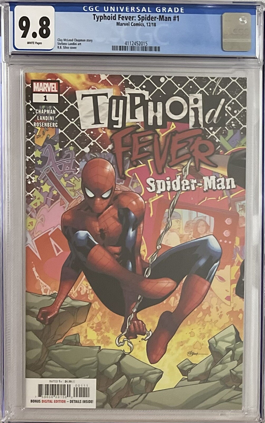 Typhoid Fever Spider-Man #1 Matvel Comics (2018) Silva Cover CGC 9.8 | eBay