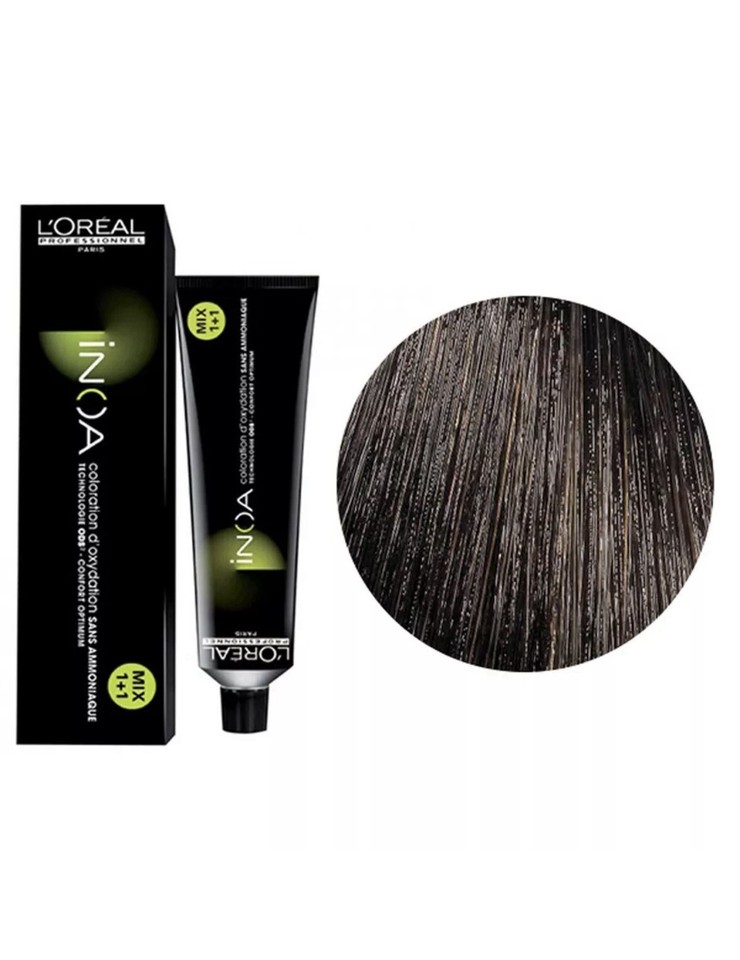 Loreal Inoa #4.3 No Ammonia Permanent Hair Color Original-4,3 Yellow ...