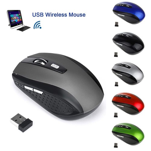 Portable Mini USB Receiver Gaming Mice 2.4GHz Wireless Mouse For Laptop ...