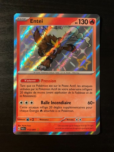 Carte Pokémon : Entei 112/091 Destinées de Paldéa Française NEUF | eBay