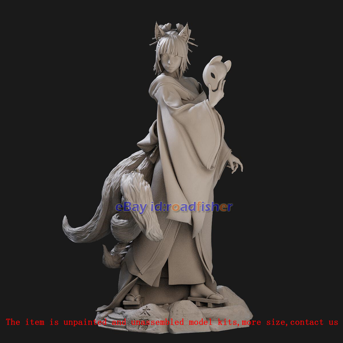 Fox Female Figure 1/24 1/18 3D Printing Model Kit Unpainted Garage Kit ...