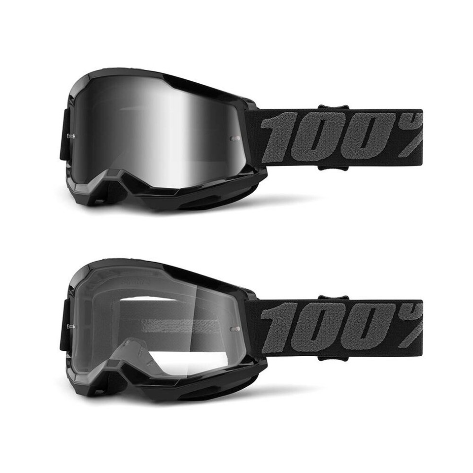 100% STRATA 2.0 Goggles Off-Road Motocross Goggles MTB Quad 100 Percent ...
