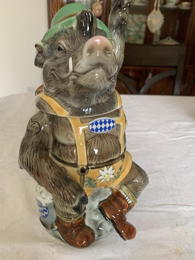 Hard To Find Max The Bavarian Boar German Stein aka Max Der Bayer LE ...