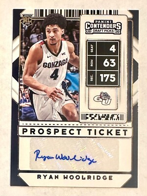 Ryan Woolridge 2020 Contenders Draft Auto Prospect Ticket NM or better ...