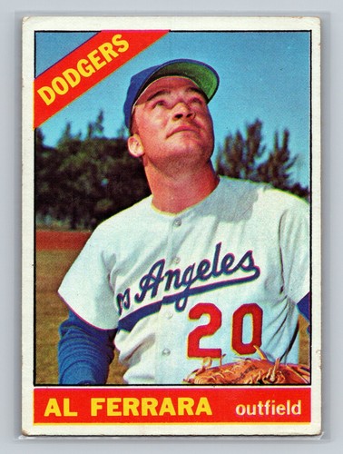 1966 Topps Al Ferrara Los Angeles Dodgers Card #487 | eBay