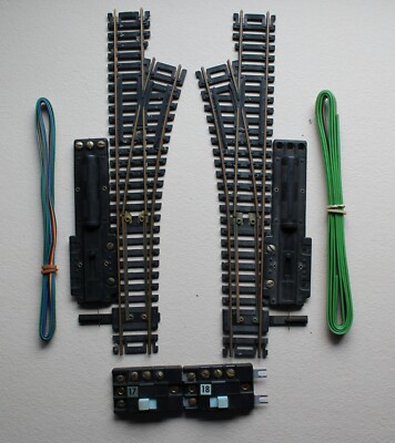 Vintage Atlas HO Scale Brass Train Track L & R Snap Switches-(Set 2 ...