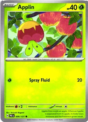 Applin 009/131 Prismatic Evolution Regular | eBay