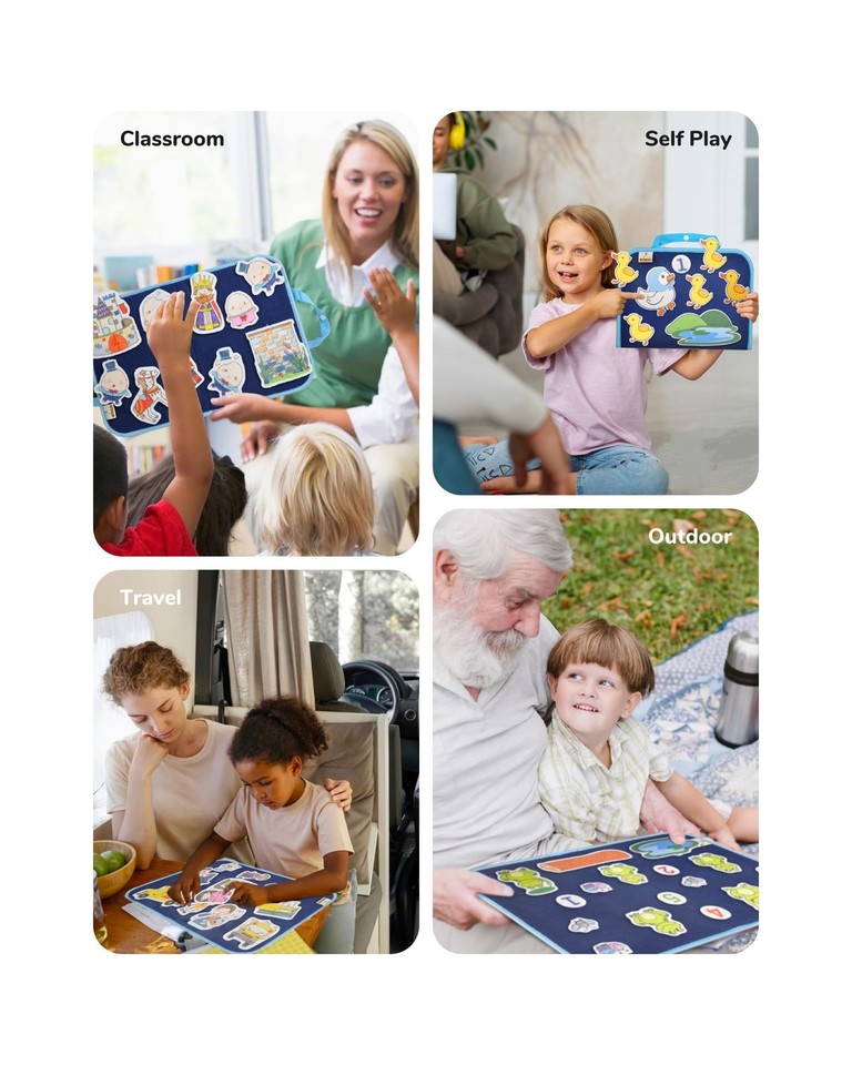 CHEFAN 12 Pack Felt Storyboard Pieces for Toddler, Flannel Board St ...