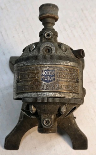 Antique Hamilton Beach electric motor 1917 patent jeweler lathe sewing ...
