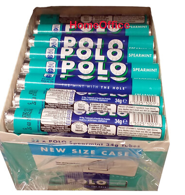 Nestle Polo Mints Box of 32 Rolls Of 34g Spearmint | eBay