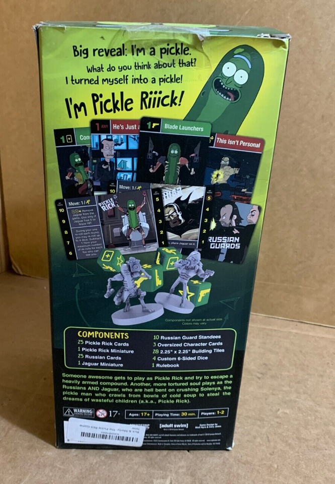 Rick and Morty : The Pickle Rick Game -(Adult swim) | eBay