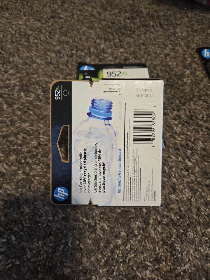 NEW Genuine HP 952XL Black Ink Cartridge (F6U19AN) OEM Sealed | eBay