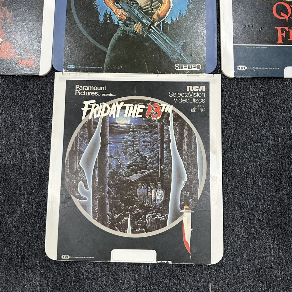 VideoDisc CED Horror & Action lot of 10 Disc's Holoween II, Godfather ...