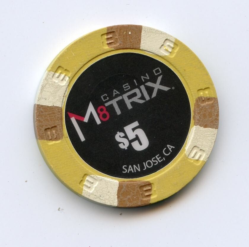 5.00 Chip from the M8trix Casino San Jose California | eBay