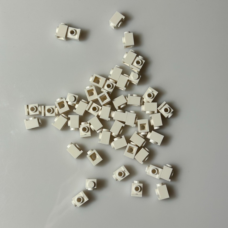 50 per lot NEW LEGO 1x1 White ANGULAR BRICK (3622/362201) modified ...