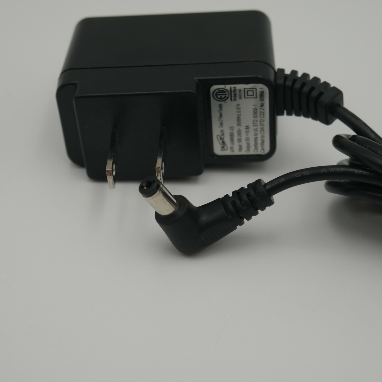 Intertek Class 2 Power Supply KPP-U4W0801-US 100-240V-50/60Hz.0.07A ...