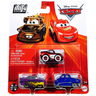 Disney Cars Mini Racers 3 Pack Purple Ramone Cruisin McQueen Doc Hudson ...